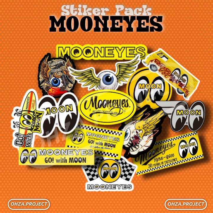 MOONEYES STICKERS VOL. 2 MOTORCYCLE SPEEDSTER STICKERS WATERPROOF ...