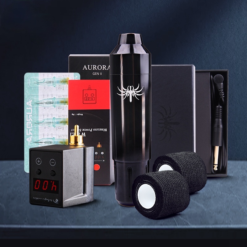 Tarantula Portable Wireless Tattoo Pen Set, Rotary Machine, Cartridge ...