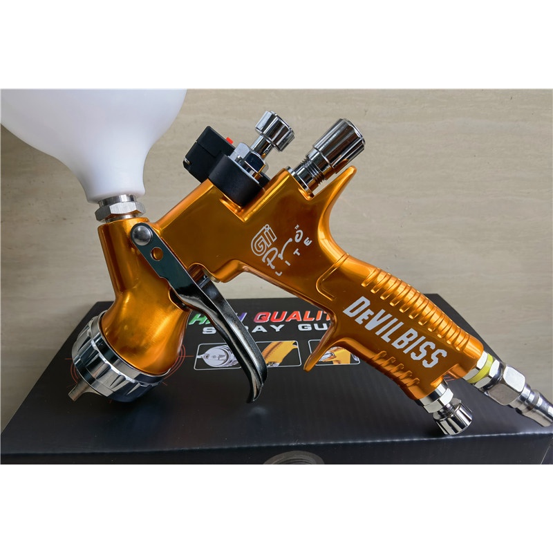 DEVILBISS digital display Spray Gun GTI PRO 1.3mm with USB cable ...