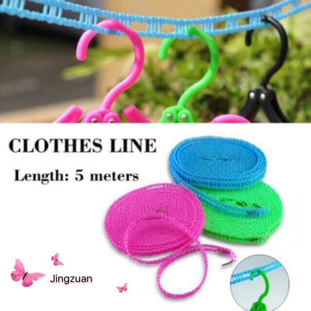 Clothes Line Hanger Stop Rope 3m/5m/8m | Shopee Philippines