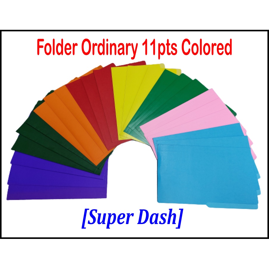Folder Ordinary 11pts Colored [Long & Short] High Quality [Super Dash ...