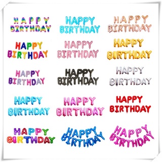 16 Inch "Happy Birthday" Lettering Balloons Banner Various Styles Foil ...