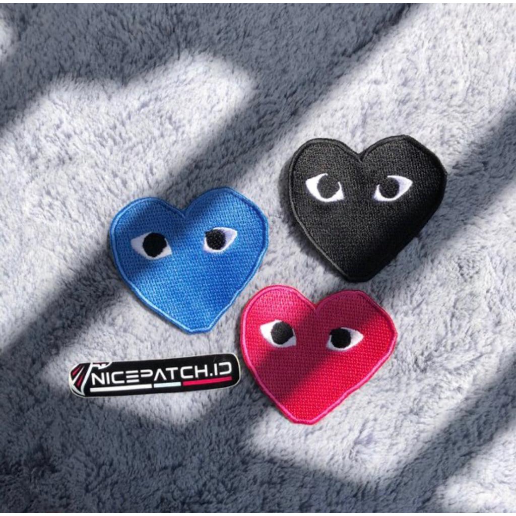 Play CDG Comme Des Garcons Patch Savings Package 1Pack contains 3Pcs ...