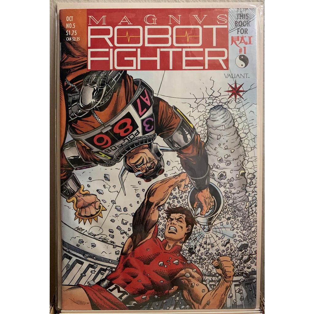 Valiant Comics: 1991 - Magnus, Robot FIghter #5 / Rai #1 - Flipbook ...