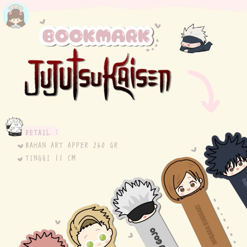 Jujutsu kaisen bookmark | Shopee Philippines