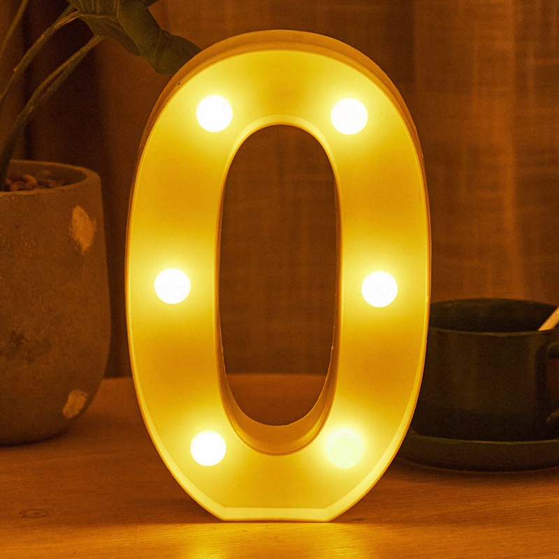 【Local Fast Delivery】21cm Big Size Letter lamp Christmas Big 3D Letter ...