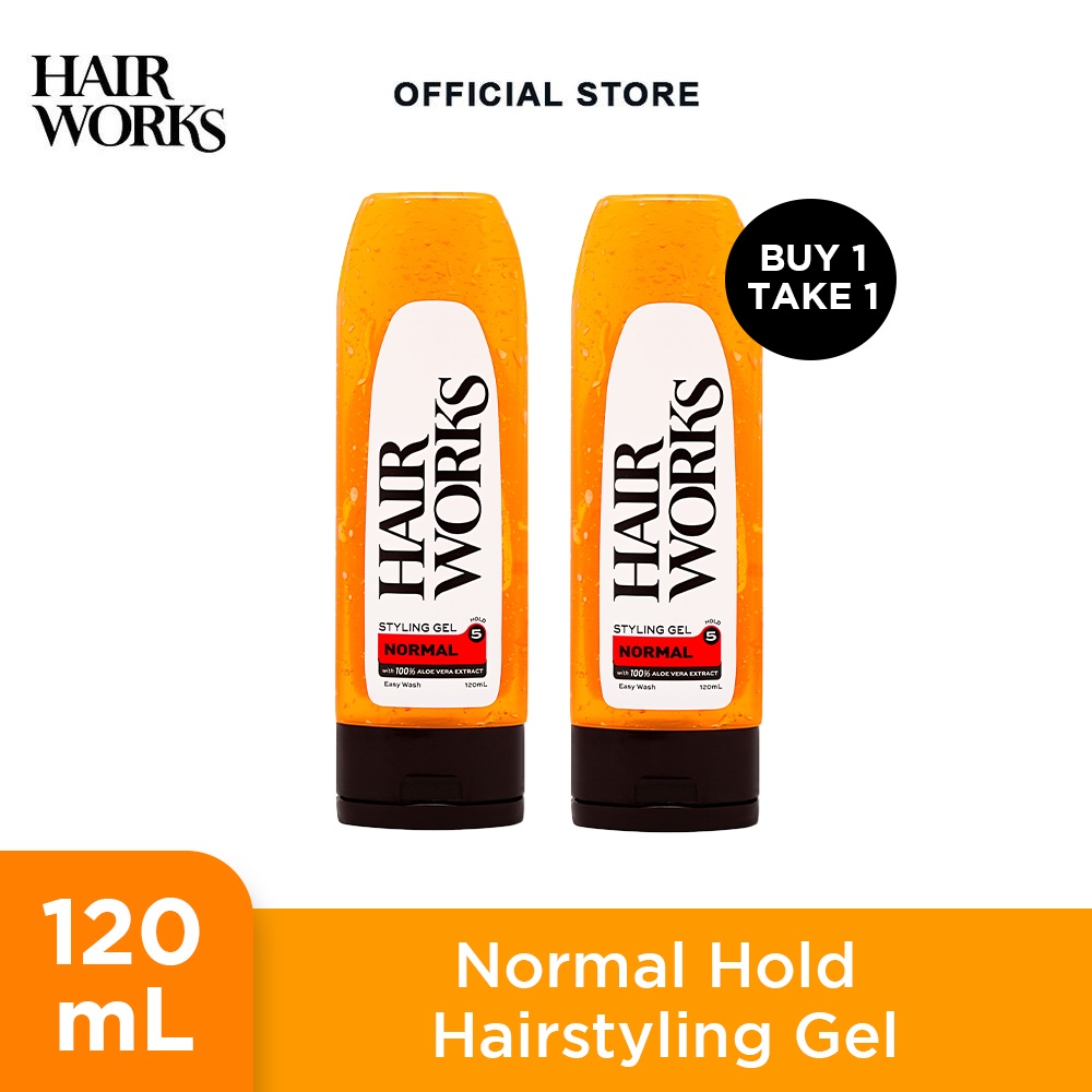 Hairworks Normal Hold Gel 120ml B1T1 - 2pcs | Shopee Philippines