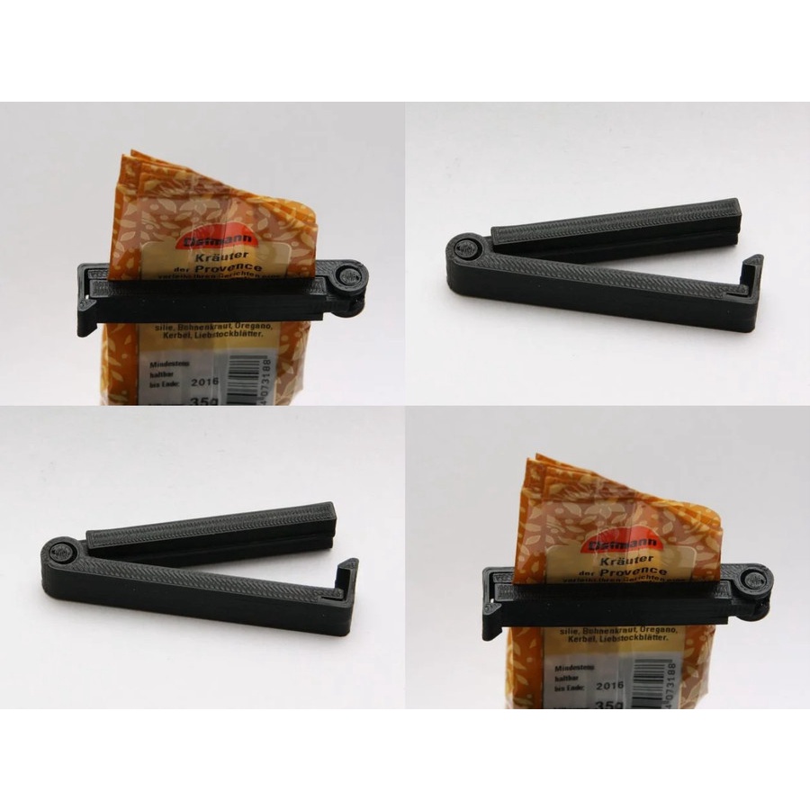 PUTIH Plastic Bag Clip/3D Printed Snack Food Wrap Clamp Clip - White, P ...