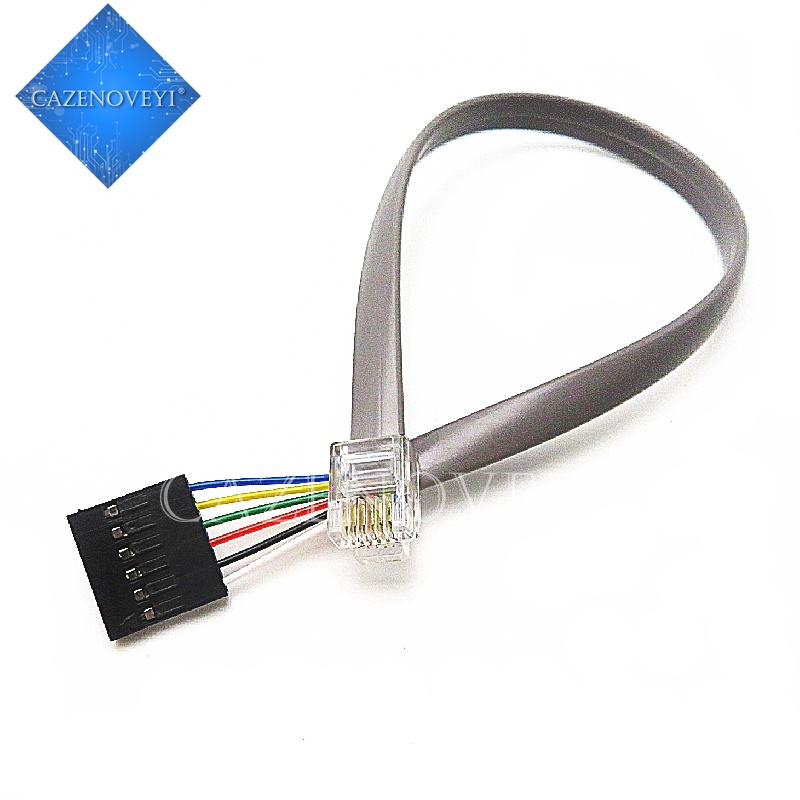 1 PCS ICSP crystal head RJ11 turn SIP6 download line MPLAB ICD3 ...