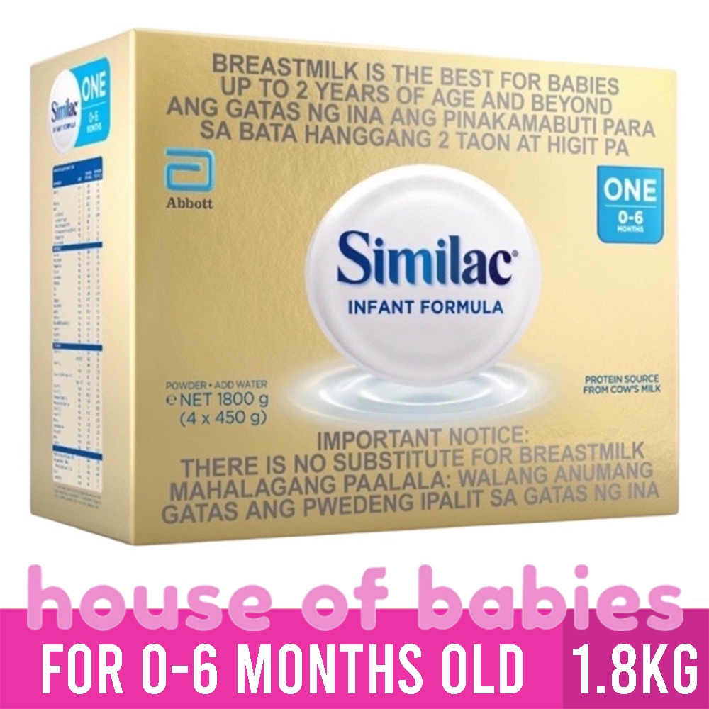 Similac 1.8kg (0-6 months) | Shopee Philippines
