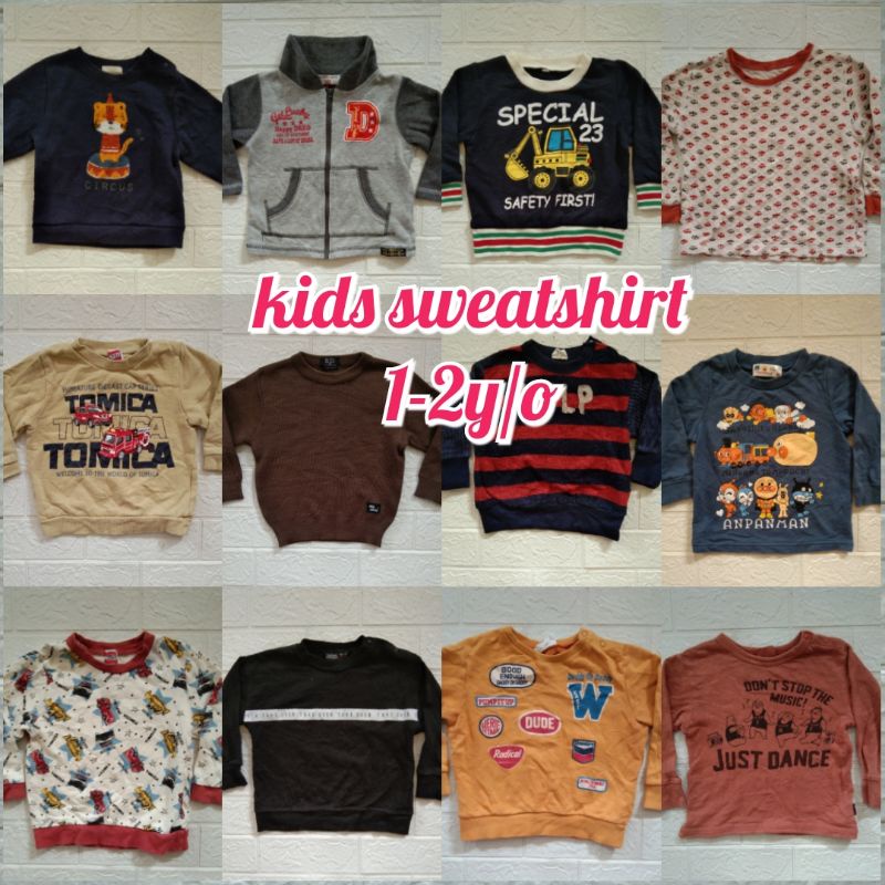 Preloved kids sweatshirt for baby boy | Shopee Philippines