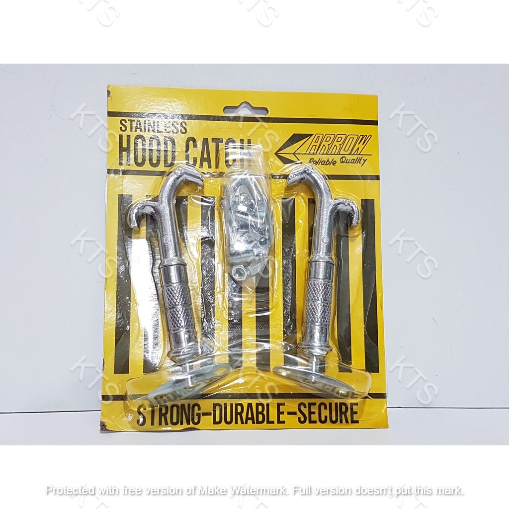 CAR VEHICLE STAINLESS HOODCATCH STRAIGHT LOCK (ARROW) | Shopee Philippines