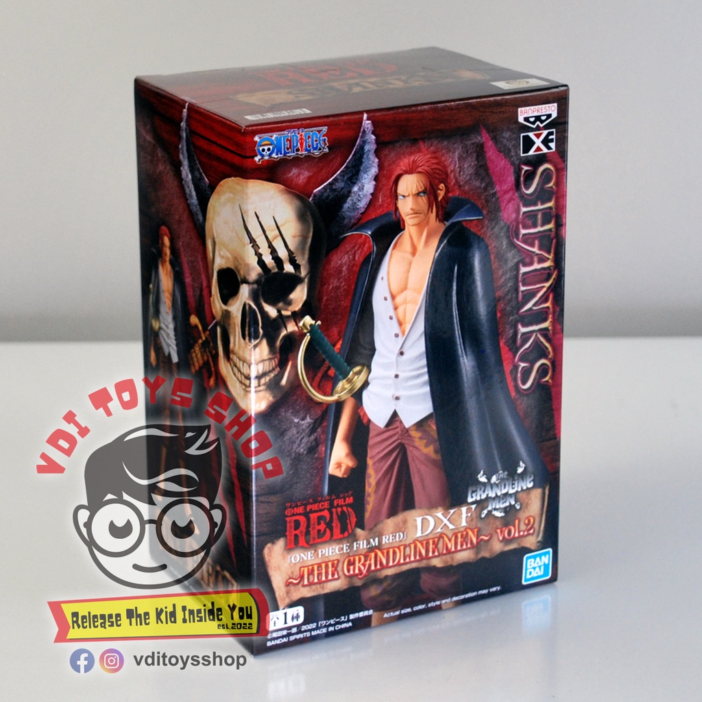 VDI Toys Shop | Banpresto | DXF Grandline Men Volume 2 : One Piece FILM RED – Shanks | Shopee ...