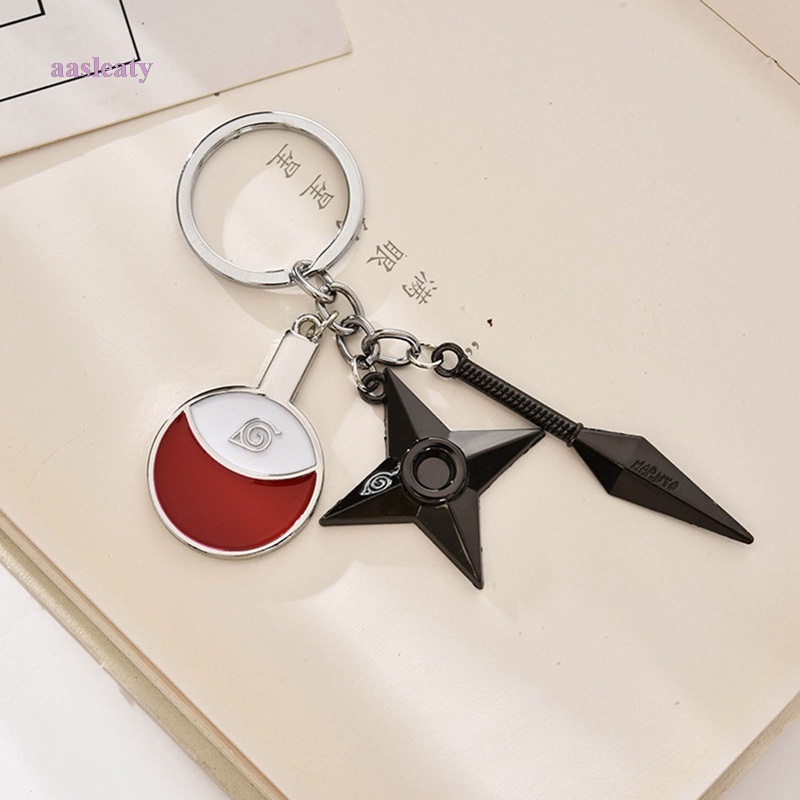 Aasleaty Kunai Shuriken Konoha Ninja Keychain for Car Keys Bag Backpack ...