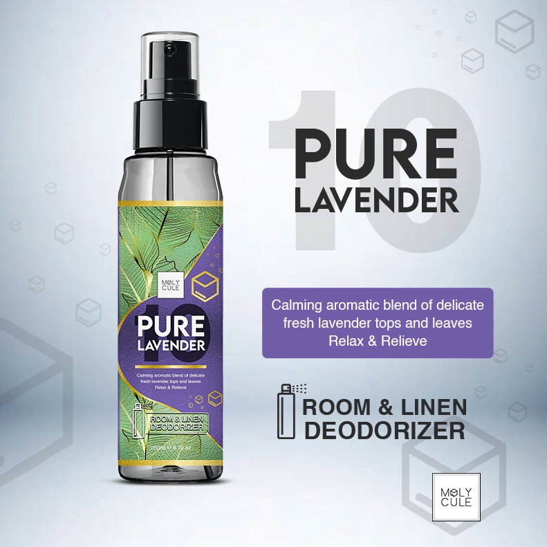 MOLYCULE Pure Lavender Room Deodorizer Room Spray Home Hotel Scent ...