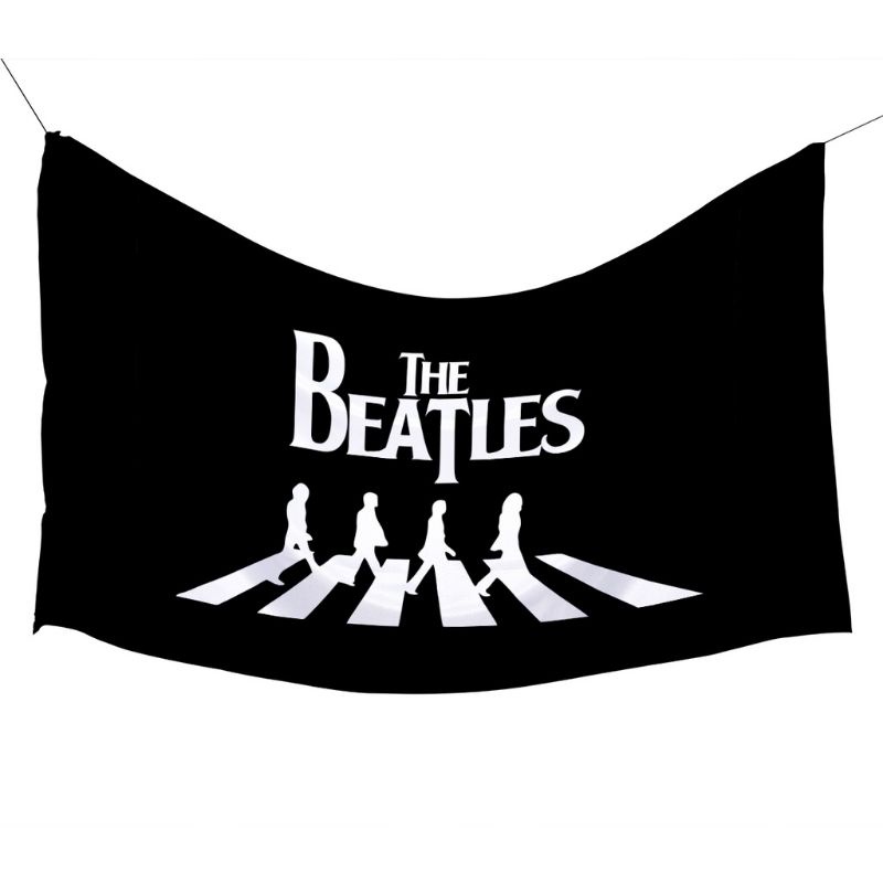 The BEATLES BAND FLAG TAPESTRY WALL DECOR THE BEATLES FLAG | Shopee ...