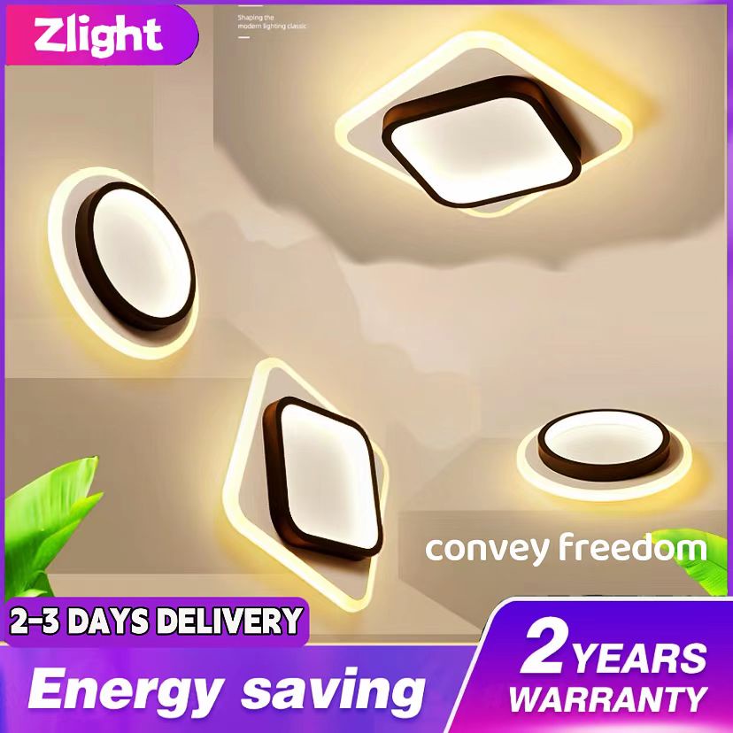 Tri color ceiling light modern corridor dimming light LED ceiling light ...