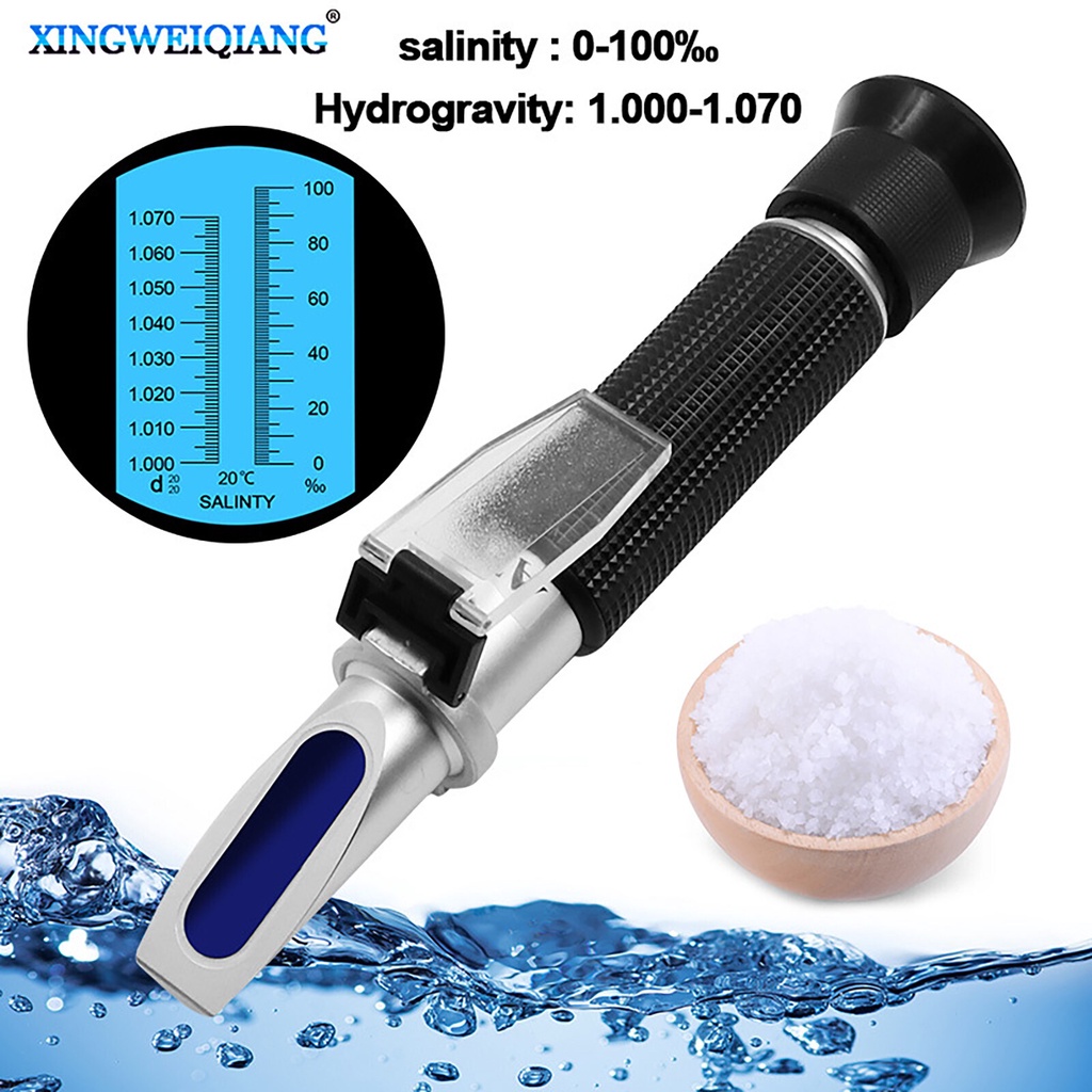 Salinity Refractometer for Seawater Marine Fishkeeping 0-100PPT ...