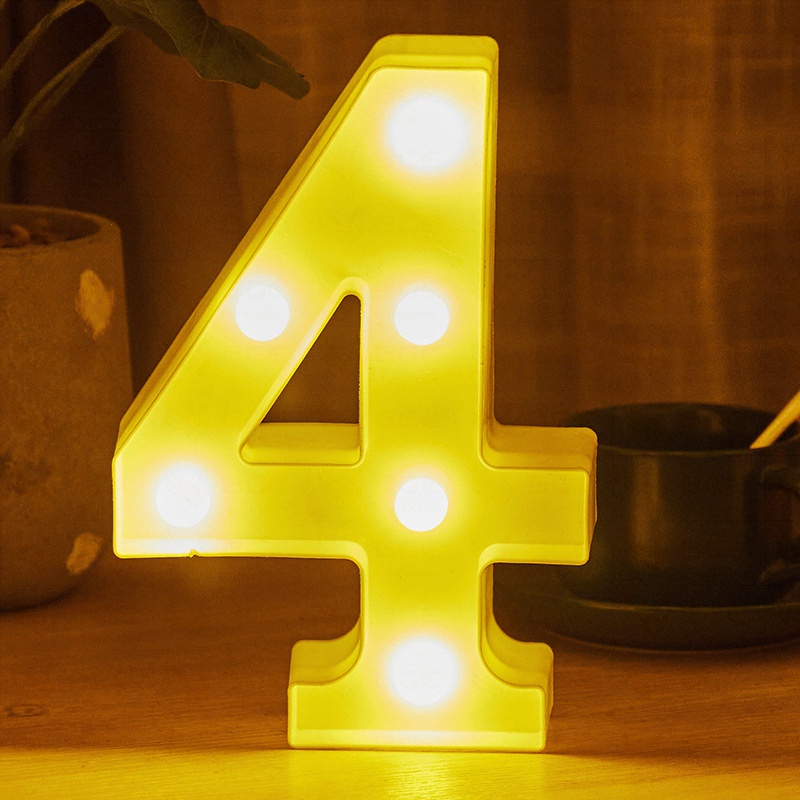 【Local Fast Delivery】Large size LED Letter standee 21cm party needs Led ...