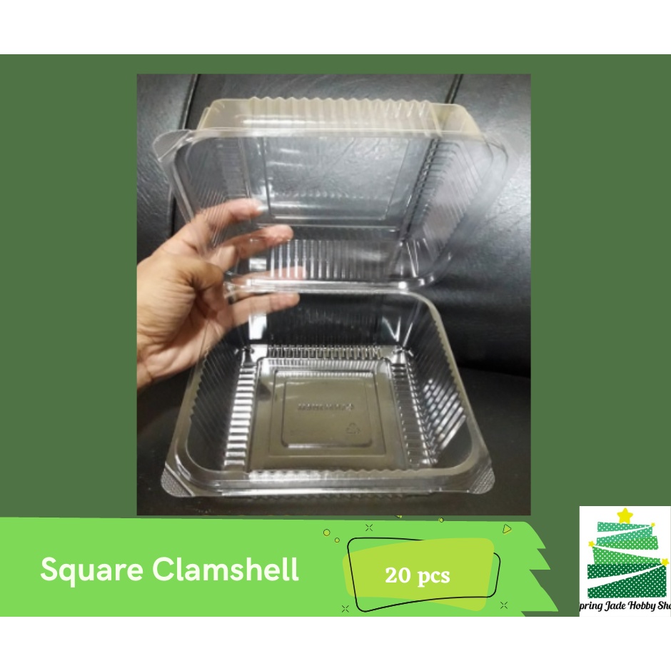 Spring Jade: Clamshell C34| Square Clear Plastic Clamshell Container ...