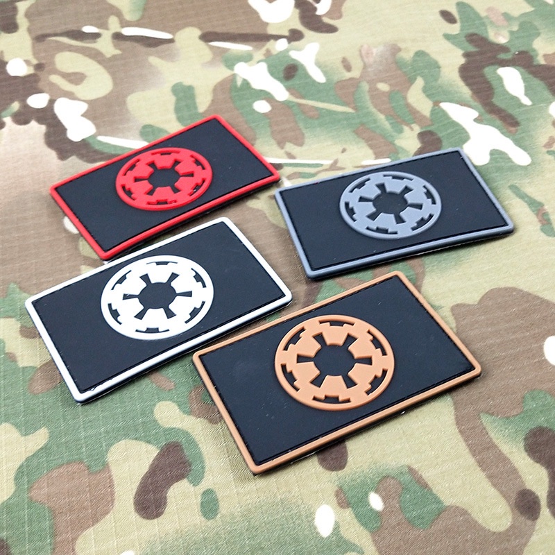 3D PVC Armbands Luminous Rubber Hook And Loop Patches Post Badges Spot Star Wars Outdoor Bag ...