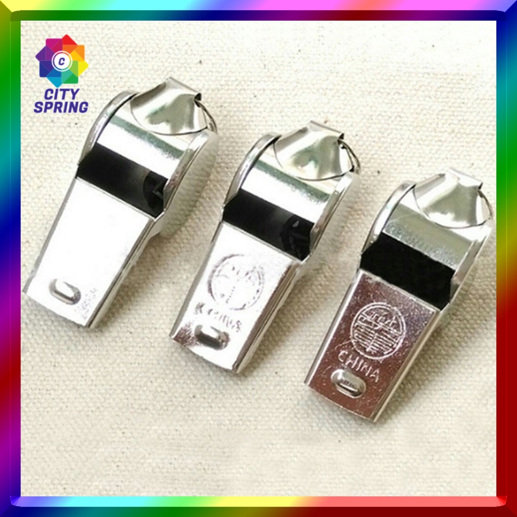 Stainless Whistle Loud Pito Safety Whistle Emergency Police Metal ...