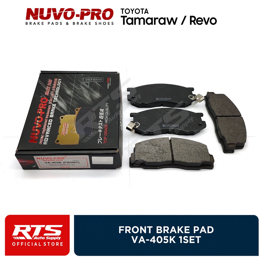 Nuvo-Pro Front Brake Pad Toyota Tamaraw / Revo 1998 - 2004 VA-405K 1 ...