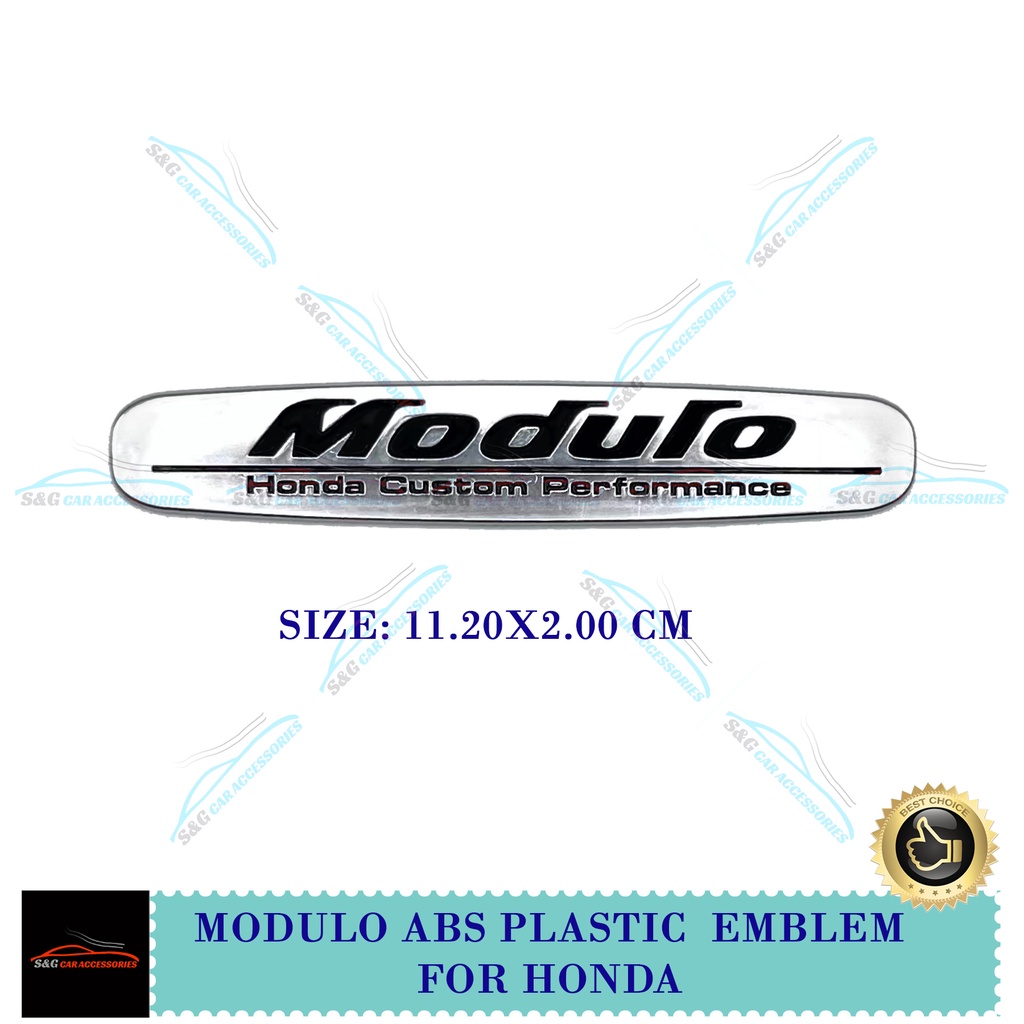 Modulo 3D Emblem Badge Decal for Honda | Shopee Philippines