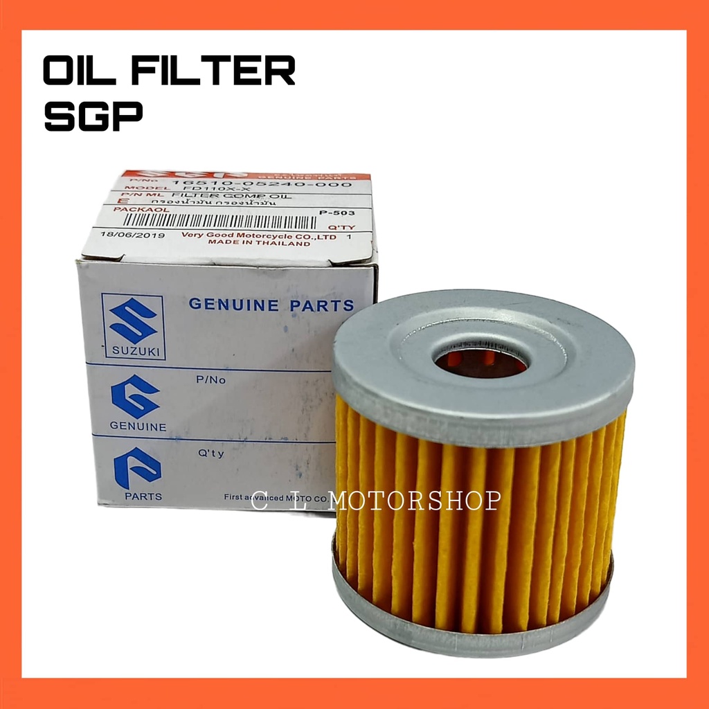 SGP OIL FILTER SUZUKI/ RAIDER/ SMASH/ MOLA GIXXER | Shopee Philippines