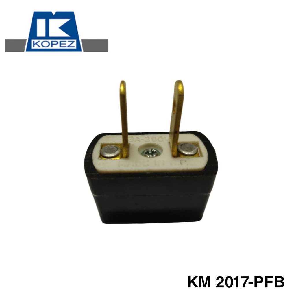 Kopez KM Adaptor Conversion Plug Flat Pin, Round Pin 3A-250V (KM2017 ...
