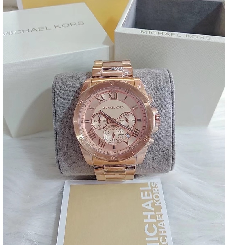 mk watch brecken rosegold mk6367 oversized chronograph watch #authentic ...