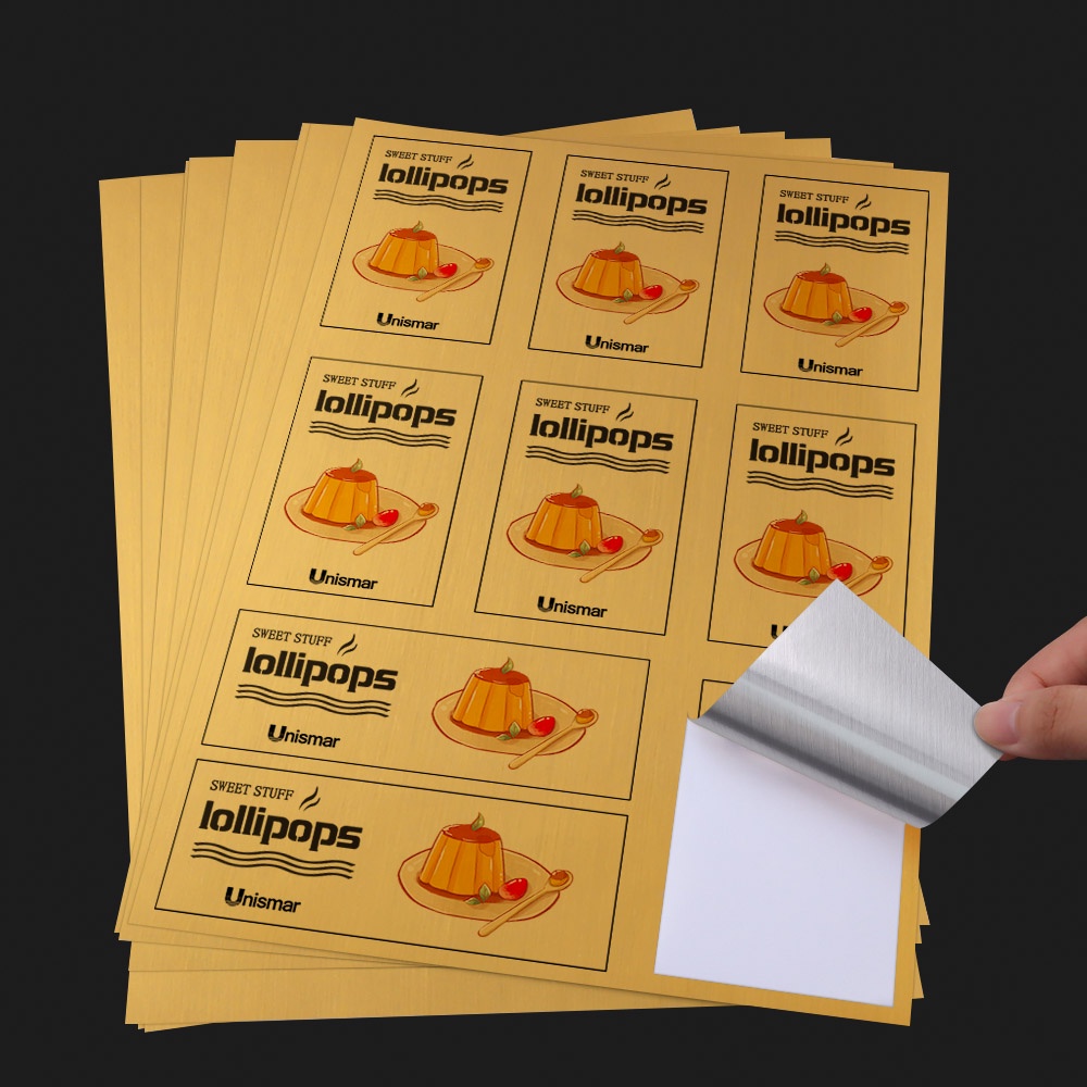 PVC Vinyl Sticker Paper Sheets A4 Size for InkJet Printer, Waterproof ...