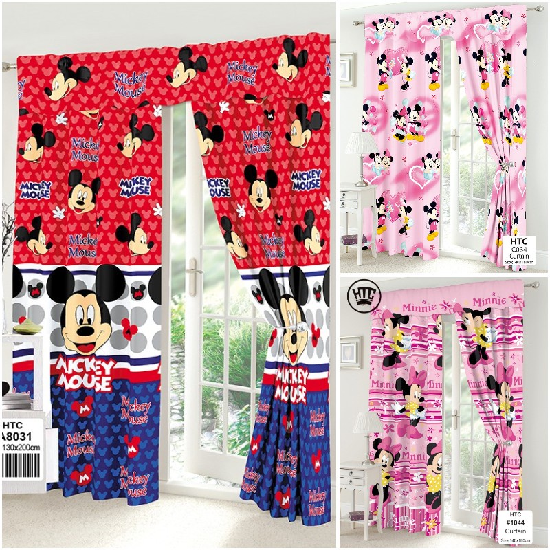 Curtain Mickey Mouse Cartoon Curtain for Window Home Decoration Sales ...