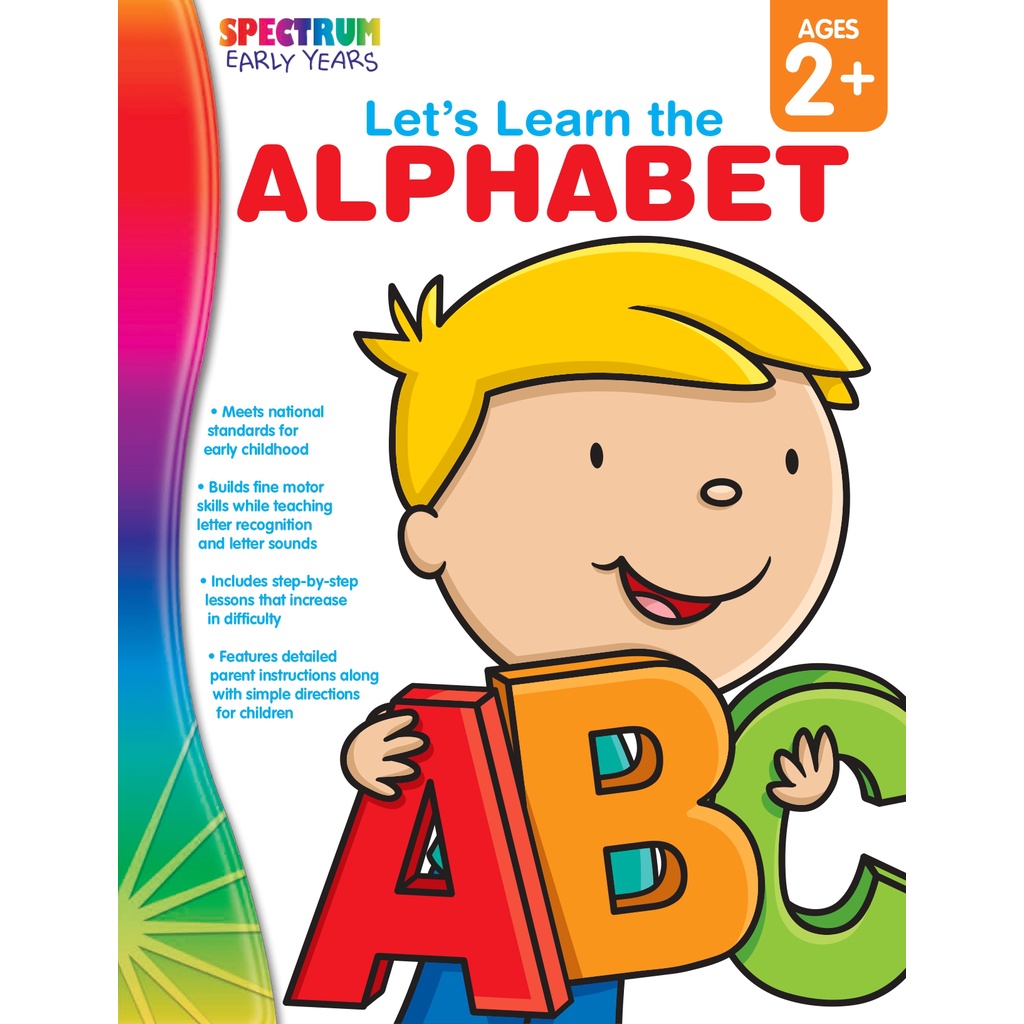 Workbook for 2 years old - Alphabets (62 pages - all full colors ...