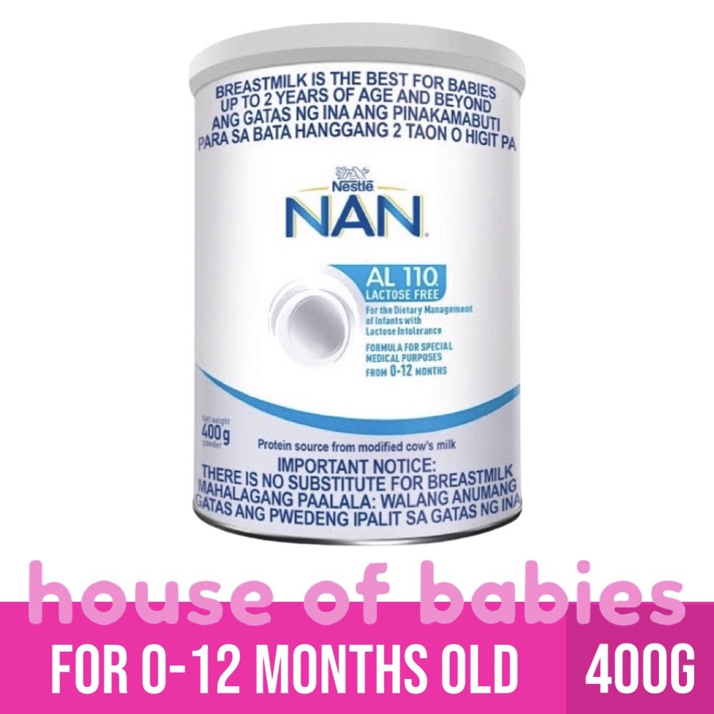 NAN AL 110 400g for 0-12 Months Old Lactose Free Infant Formula ...