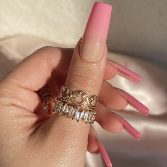 "PINK OMBRE" THE CLAW BANDIT GEL FAKE NAILS PRESS ON NAILS | Shopee ...
