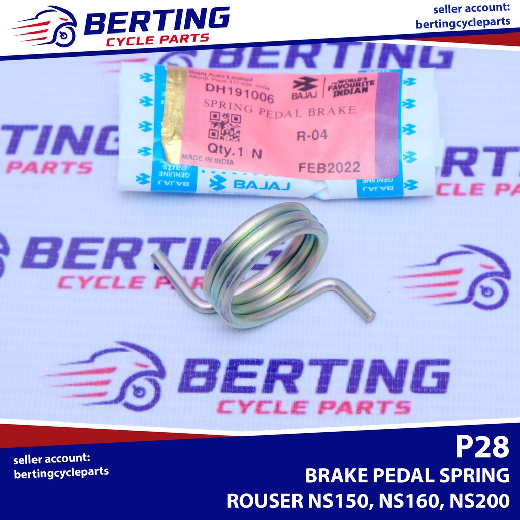 BRAKE PEDAL SPRING Rouser NS150 NS160 NS200 200NS Genuine DH191006 ...