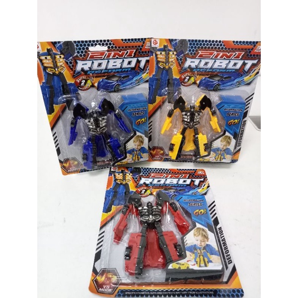 (0816) robot toy car 2in1with random colors | Shopee Philippines