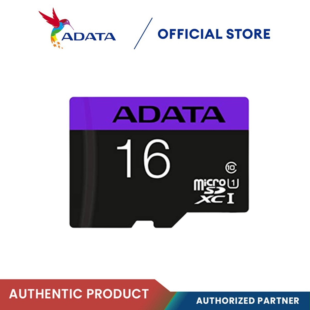 ADATA PREMIER 16GB microSDXC/SDHC UHS-I CLASS10 Micro SD with Adapter | Shopee Philippines