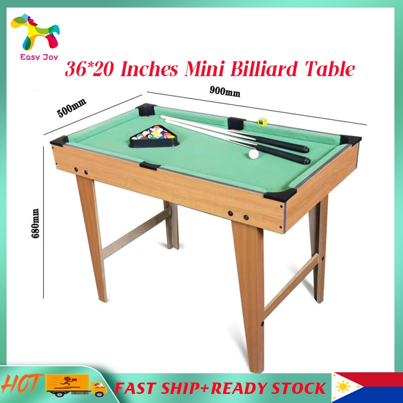 36 Inches Mini Billiard Table For Kids Gift Wooden Tabletop Pool Table ...