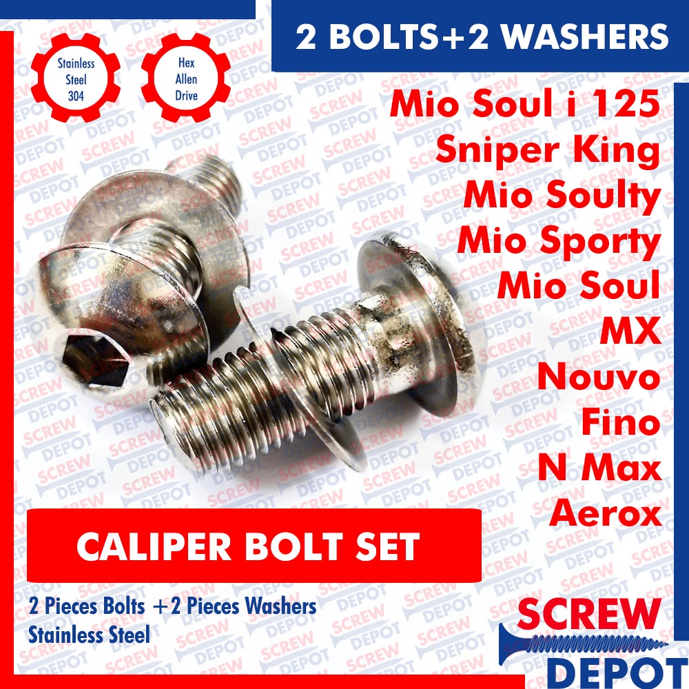 Caliper Bolt Set - Mio Soulty Sporty Soul MX Nouvo Fino N Max Aerox ...
