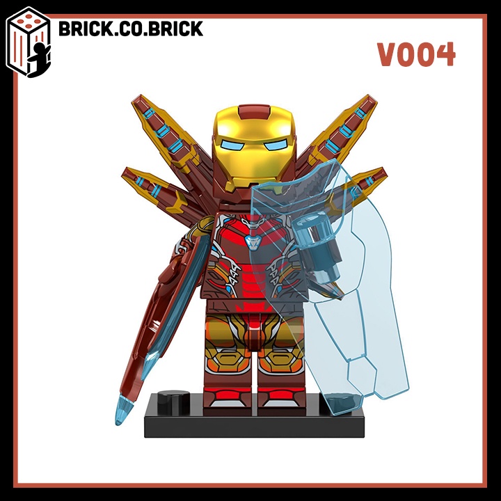 Iron Man Iron Armor with Transparent Shield Superhero Model Toy ...