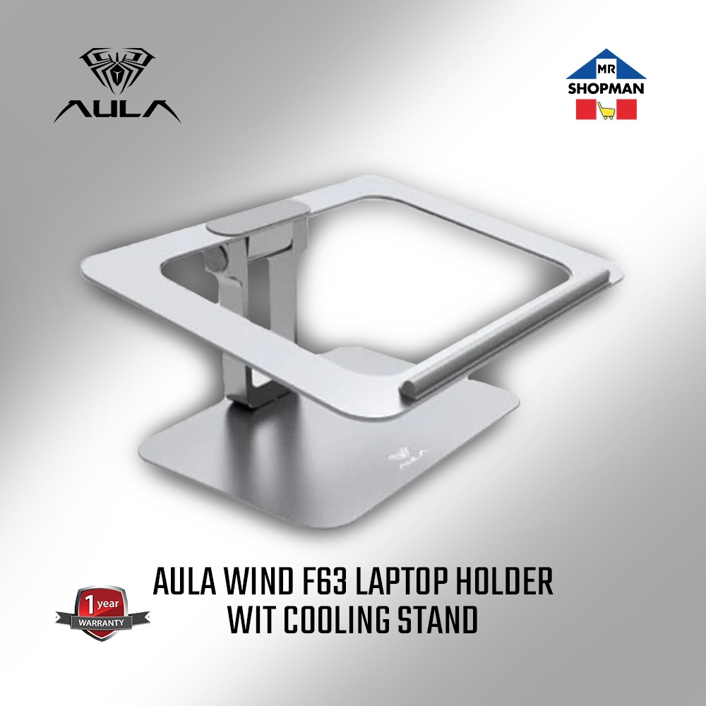 AULA Wind F63 Laptop Holder Wit Cooling Stand | Shopee Philippines