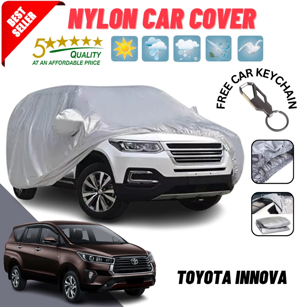 TOYOTA INNOVA CAR COVER NYLON | WATERPROOF | HIGH QUALITY | WITH FREE ...