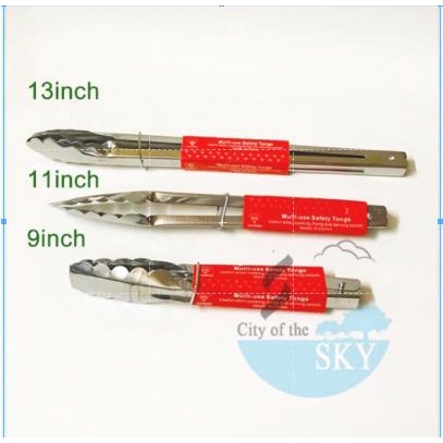 Kitchen tools anti-heat salad serving barbecue BBQ tongs ice tong ...