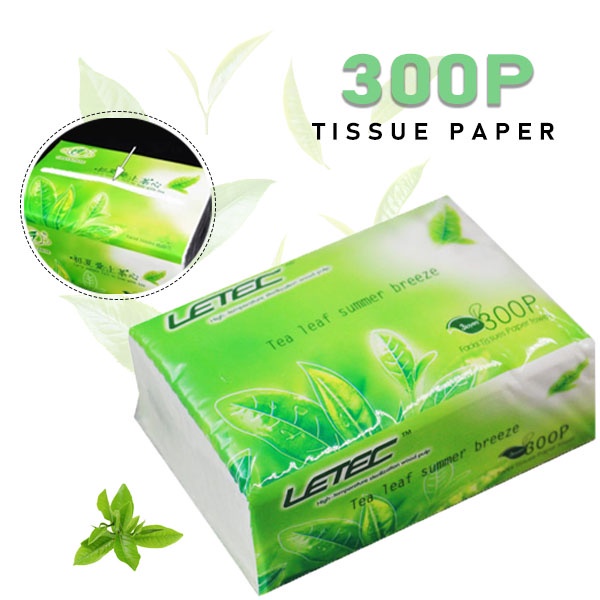 1PCS/1PACK 300 Sheets Disposable Inter-Folded Facial Tissue cleaning ...