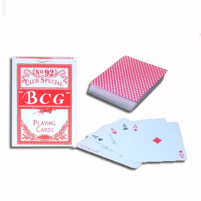 BCG Playing Cards Red Poker Cards Table Games (Durable) | Shopee ...