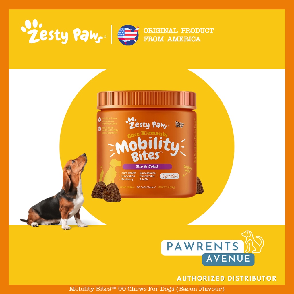 Zesty Paws Mobility Bites - Hip & Joint Health for Dogs EXP 08/2024 ...