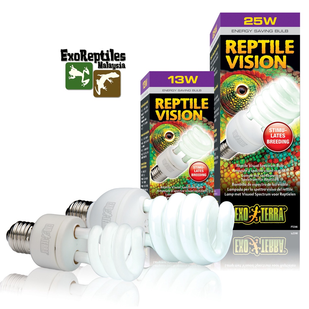 EXO TERRA REPTILE VISION BULB 13W 25W (1unit) | Shopee Philippines