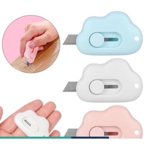 Mini Office Supplies Retractable Envelope Opener Utility Knife Cloud ...